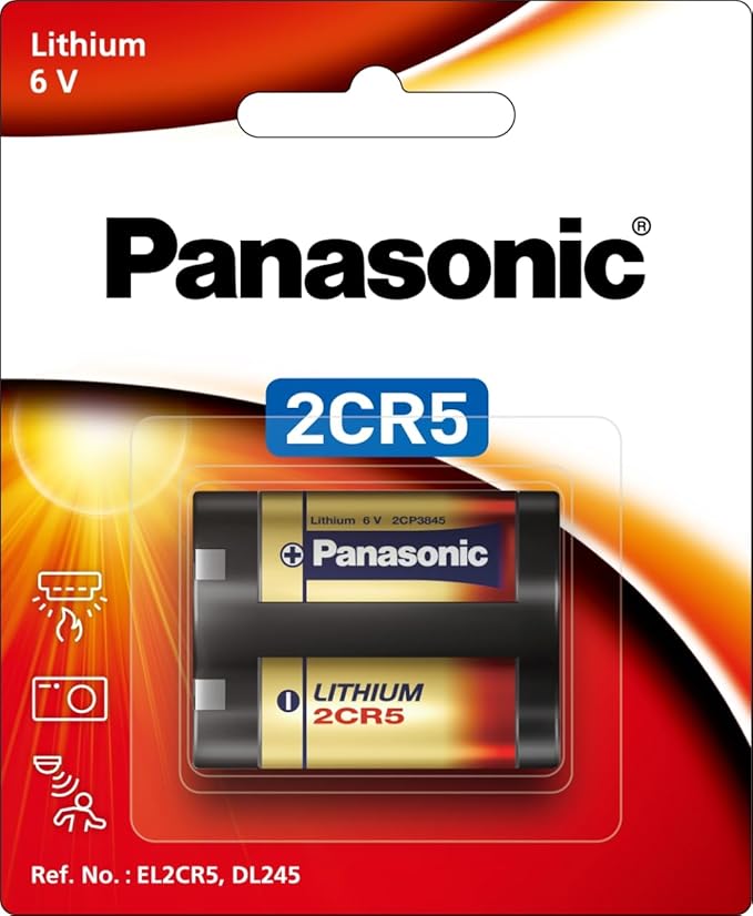Panasonic 2CR5 Photo Lithium 6V Camera Battery, 1-Pack – Obscura Camera ...